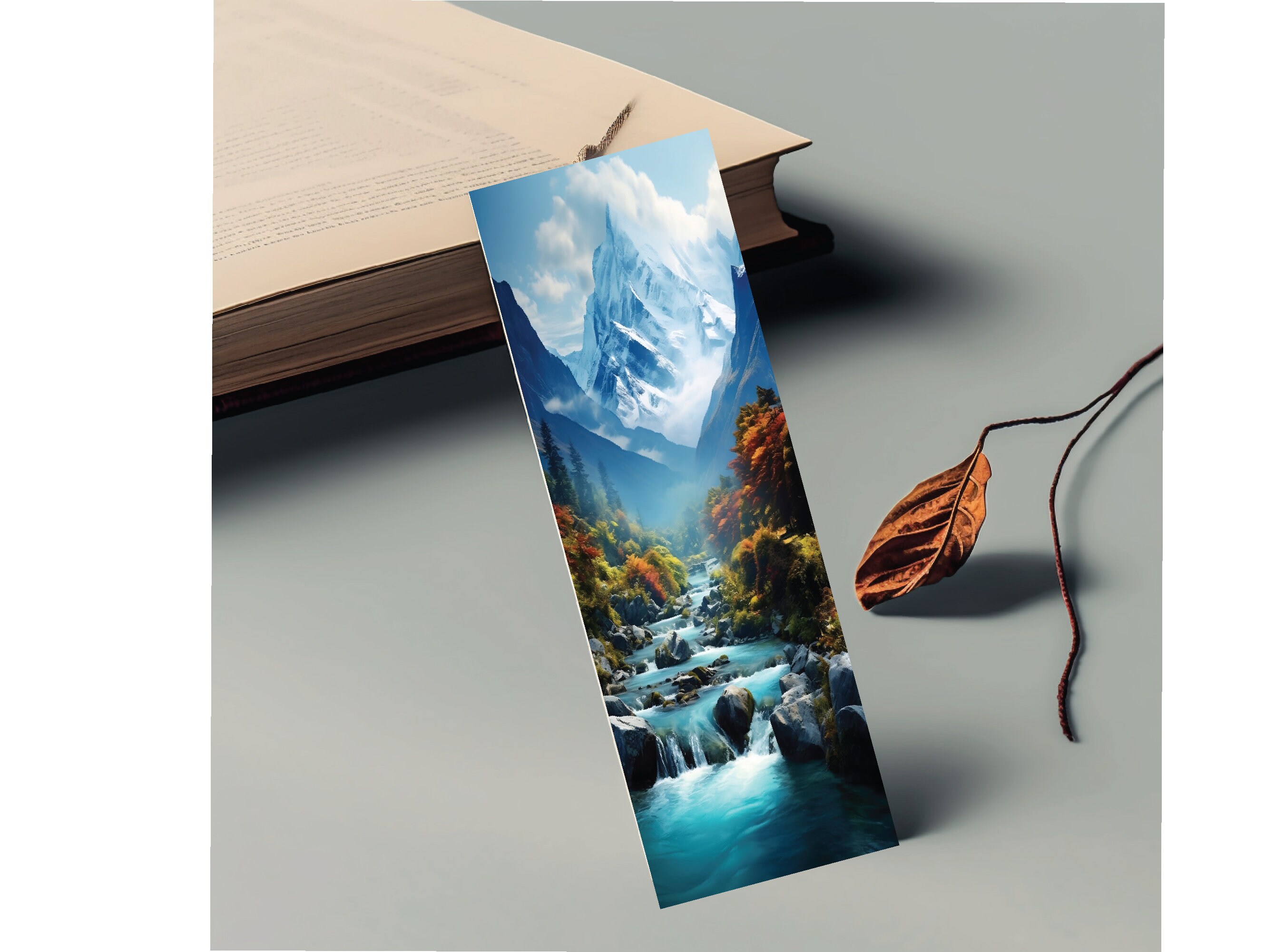 Printable Bookmark Digital Download Mountain Bookmark Sheet - Etsy