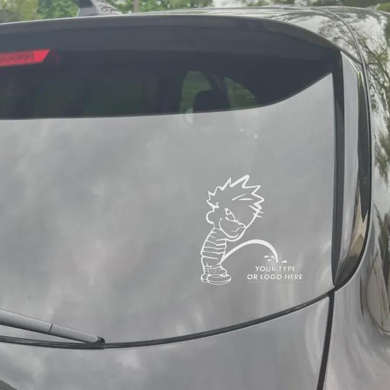 Calvin Pee on Decal - Etsy