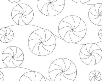Peppermint Candies Pantograph for Machine Quilting or Embroidery - Etsy