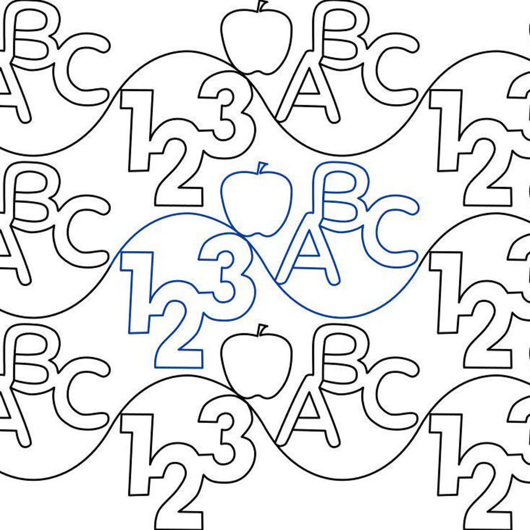 123ABC Pantograph for Long Arm Quilting or Embroidery Machines - Etsy