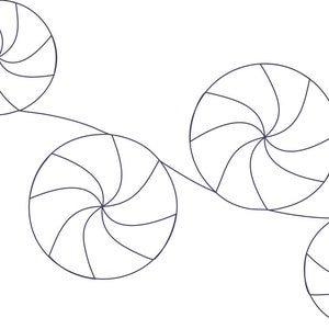 Peppermint Candies Pantograph for Machine Quilting or Embroidery - Etsy