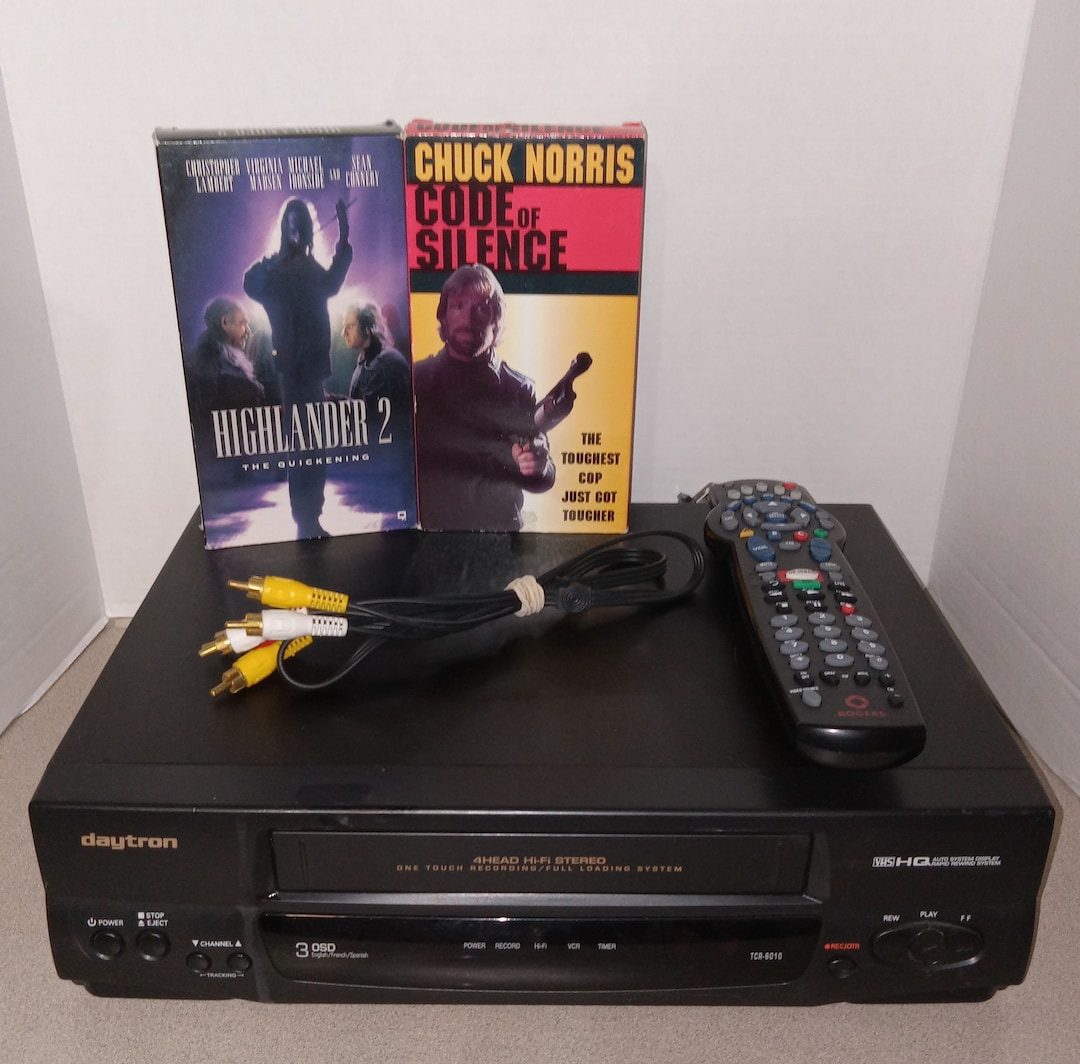 Daytron TCR-6010 Video Cassette Recorder VHS VCR W/ Remote - Etsy