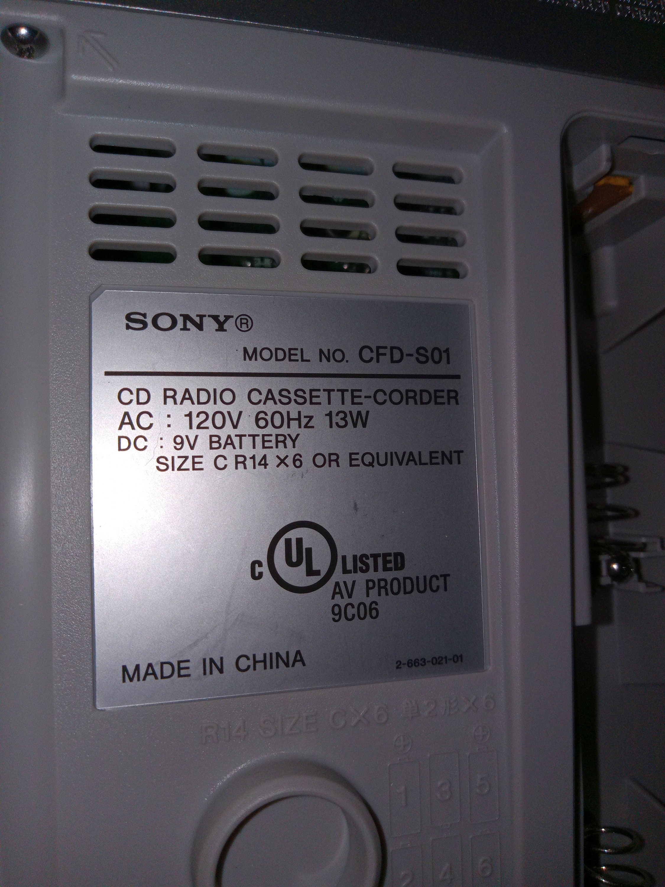 Sony CFD-S01 Radio/cd/cassette Player Stereo Boombox Tested Working - Etsy