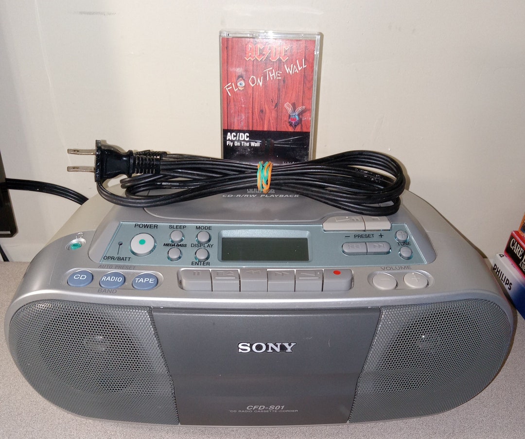 Sony CFD-S01 Radio/cd/cassette Player Stereo Boombox Tested Working - Etsy