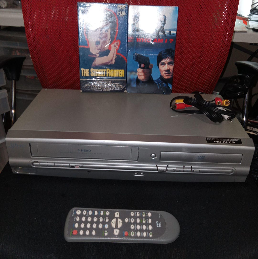 SV2000 CSV205DT Vhs Recorder/dvd Player VCR Combo W/ Remote - Etsy