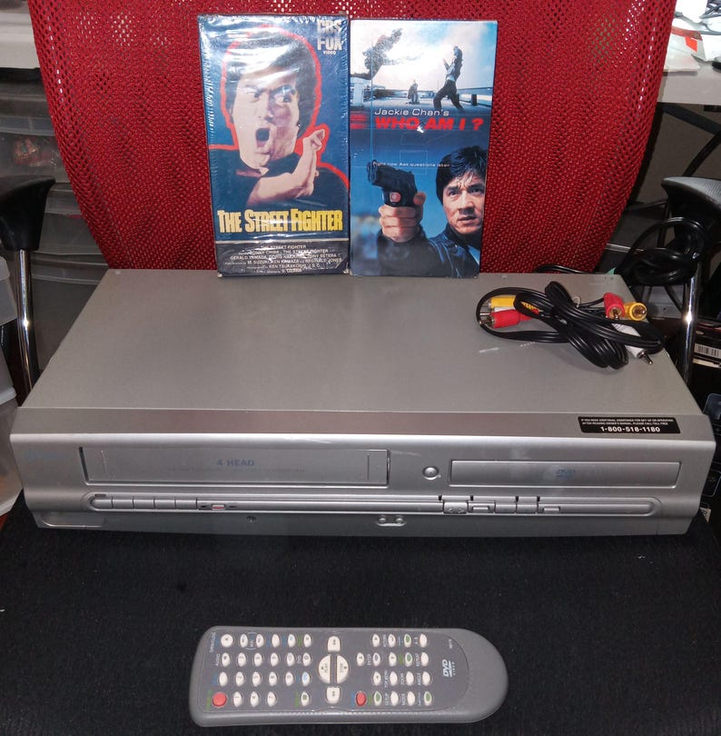 SV2000 CSV205DT Vhs Recorder/dvd Player VCR Combo W/ Remote - Etsy