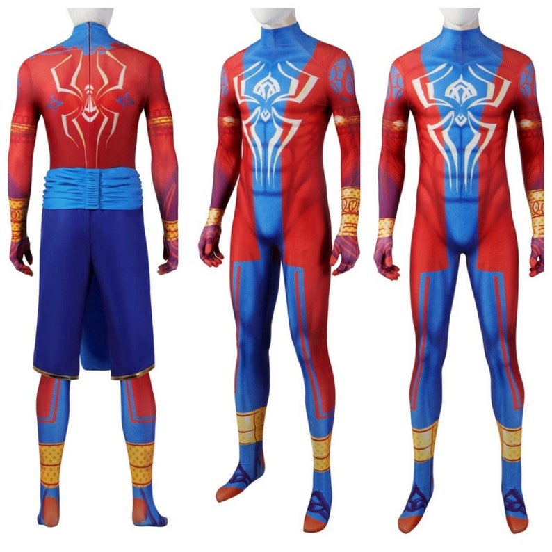 India Pavitr Prabhakar Cosplay Zentai Spider Costume For Men Etsy