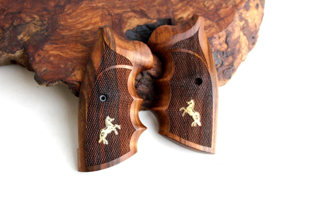 Colt Python & New Anaconda Revolver Walnut Wood Grips - Etsy