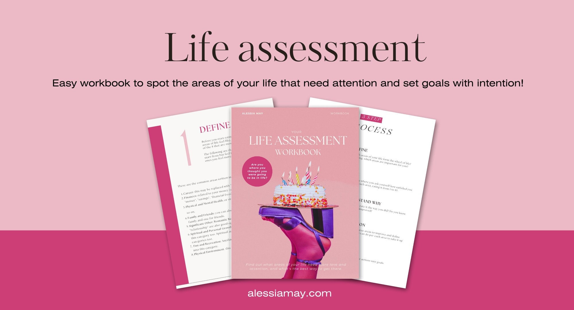 Life Assessment Workbook - Self Coaching Book. Wheel of Life Template, Done for You, Life Audit ...