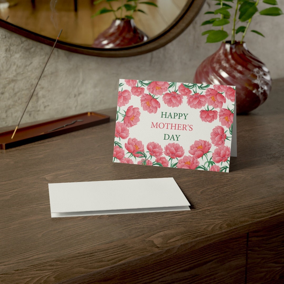 Digital Mother's Day Greeting Card for Mom Floral Printable Postcard ...
