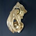 Solid Brass Gold Door Knocker Lamb Sheep Goat Design, Animal Door Decor ...