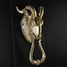 Solid Brass Gold Door Knocker Lamb Sheep Goat Design, Animal Door Decor ...