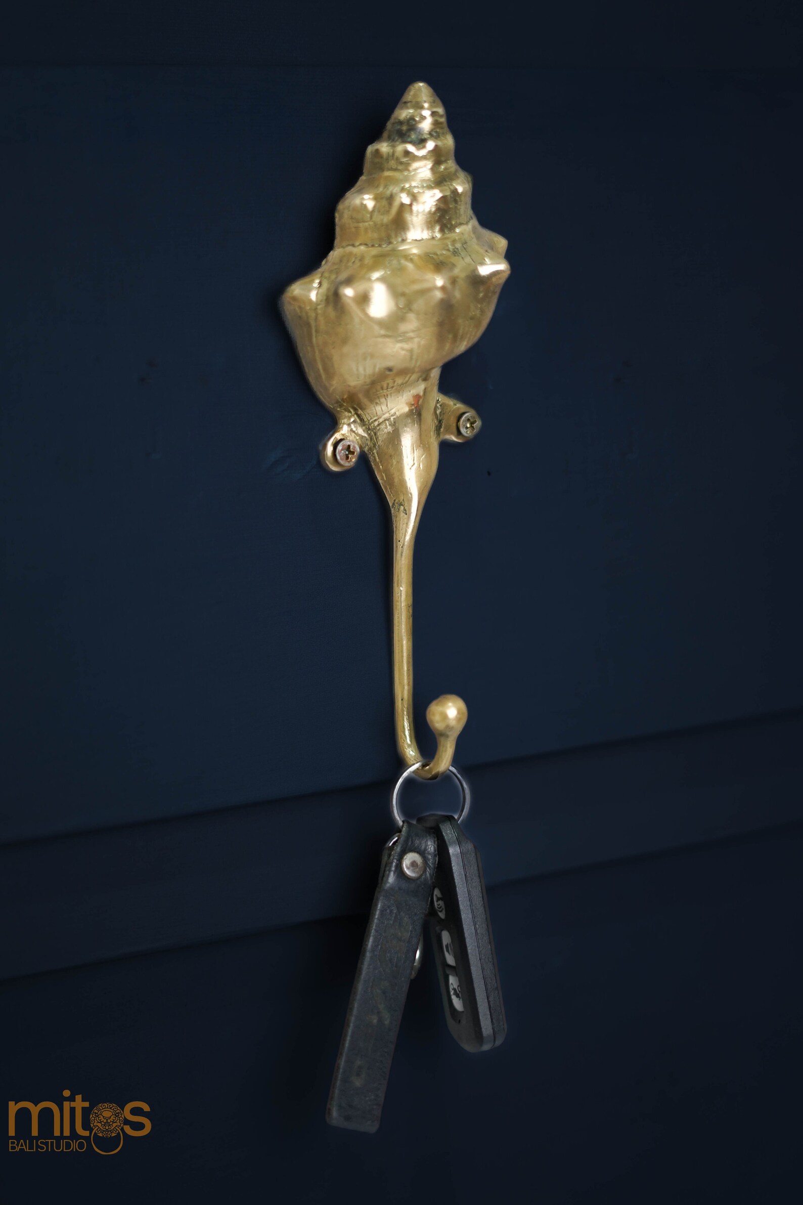 Gold Clam Shell Brass Hook, Chistmas Gift, Unique Coat Hook, Gifts for ...