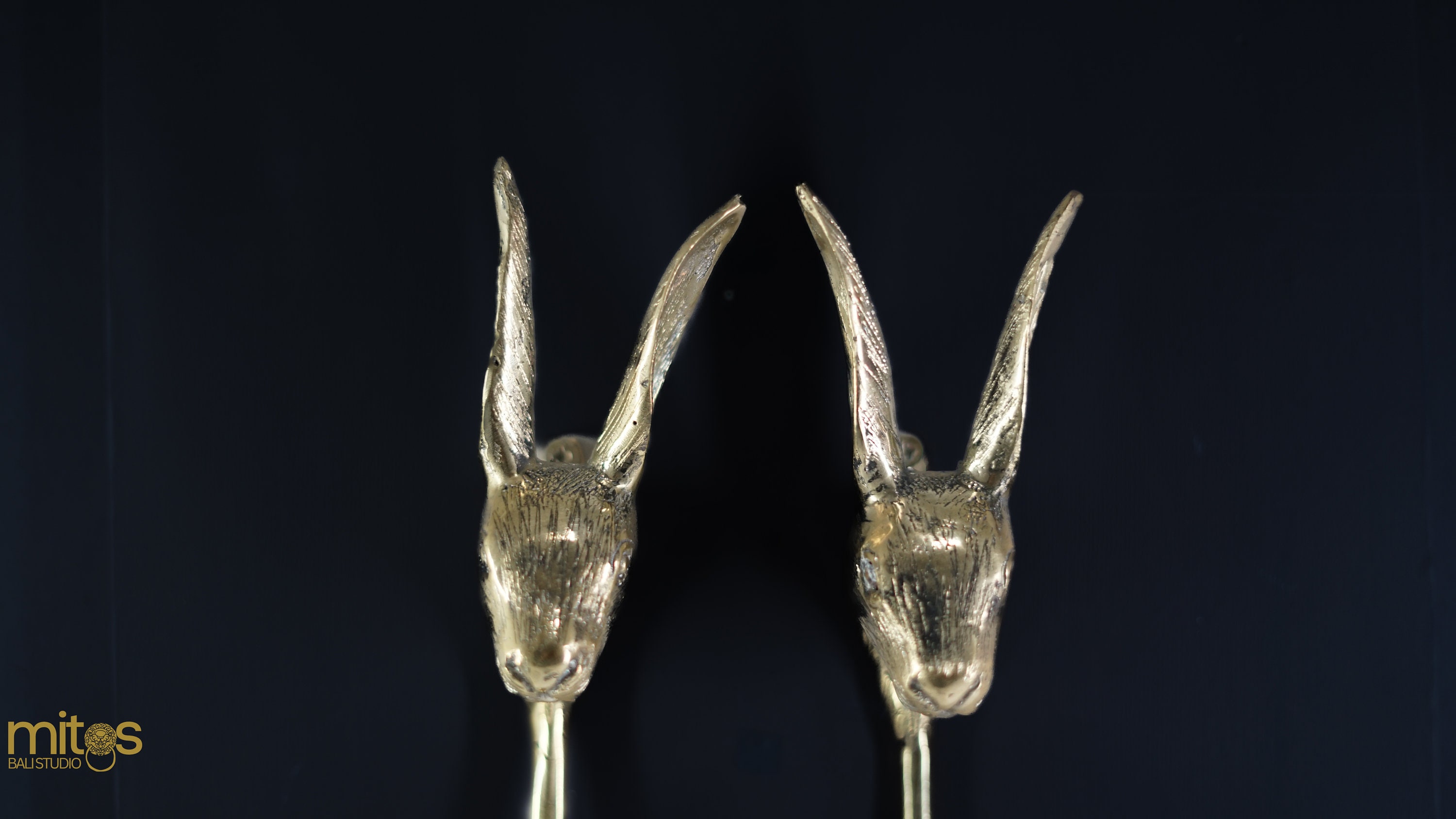 Unique Rabbit Wall Hook, Unique Golden Solid Brass Wall Decor ...