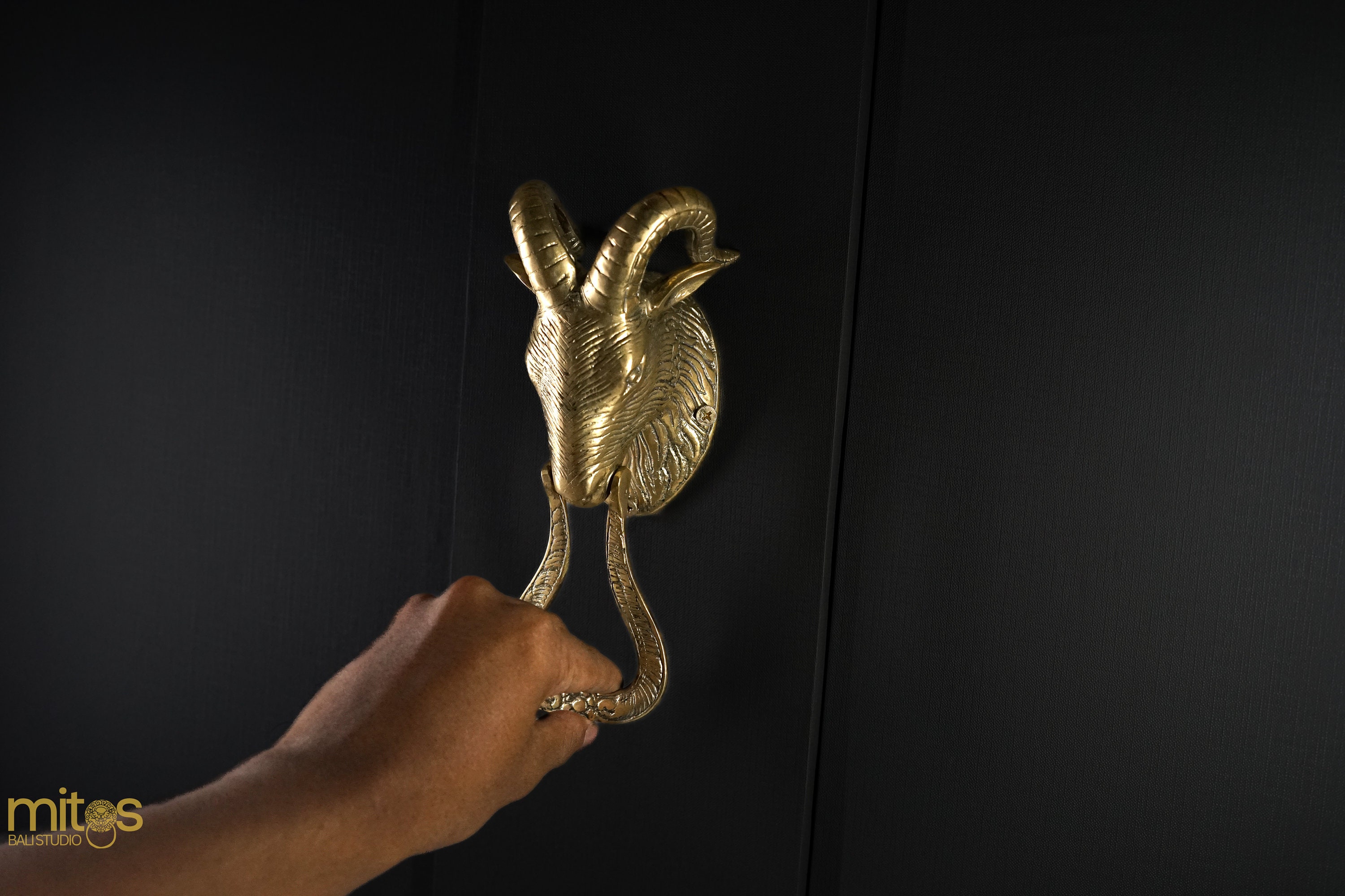 Unique Lamb Gold Door Knocker, Goat Door Decor, Valentine's Gift, House ...