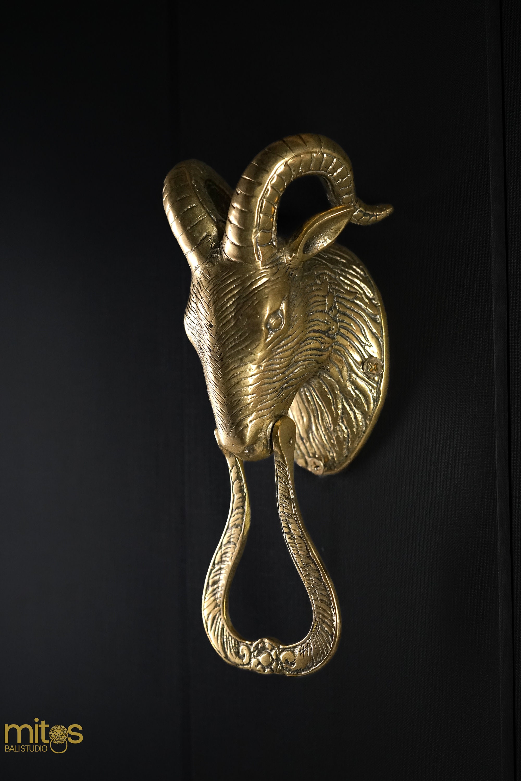 Unique Lamb Gold Door Knocker, Goat Door Decor, Valentine's Gift, House ...