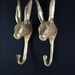 Unique Rabbit Wall Hook, Unique Golden Solid Brass Wall Decor ...