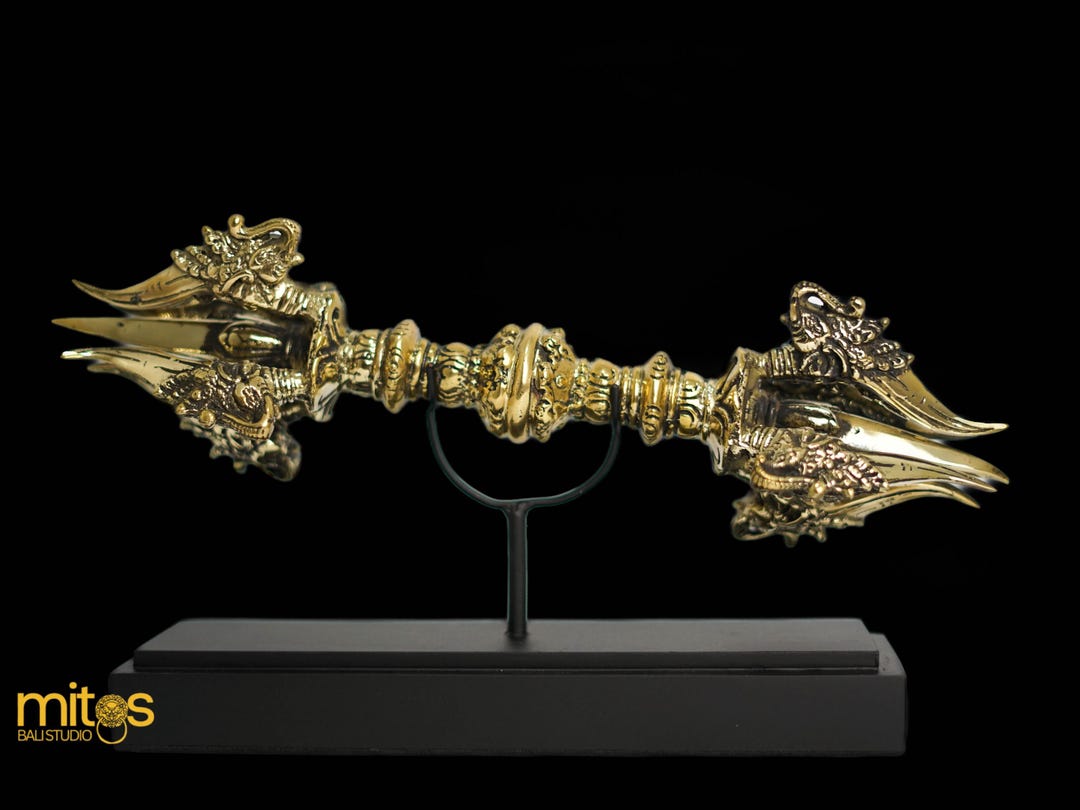 Luxury Vajra Dorje Thunderbolt, Vajra Brass Statue, Christmas Gift ...