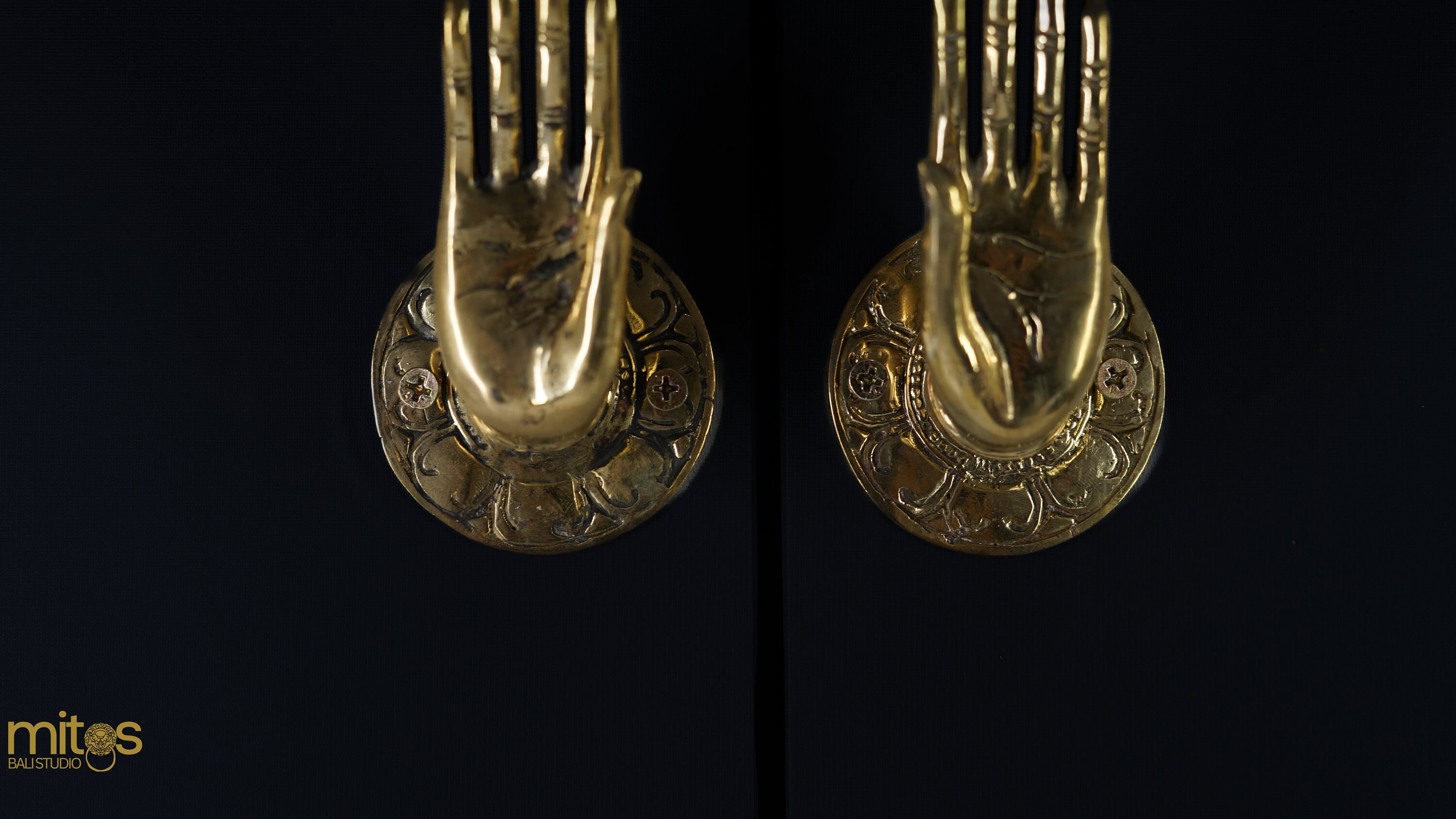 Brass Mudra Hand Hook, Unique Home Decor, Bali Art - Etsy