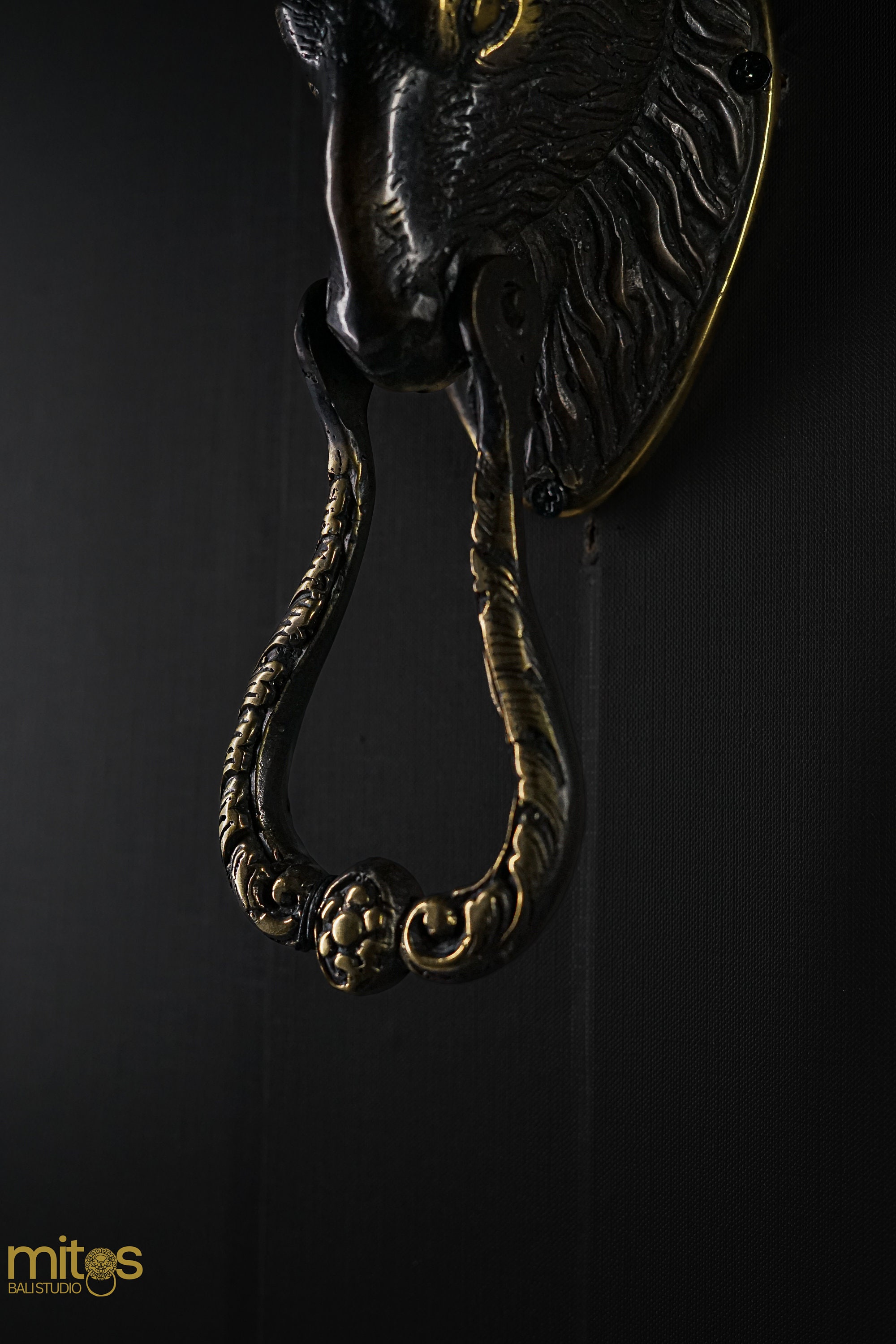 Solid Brass Black Door Knocker Lamb Sheep Goat Design,door Decor ...