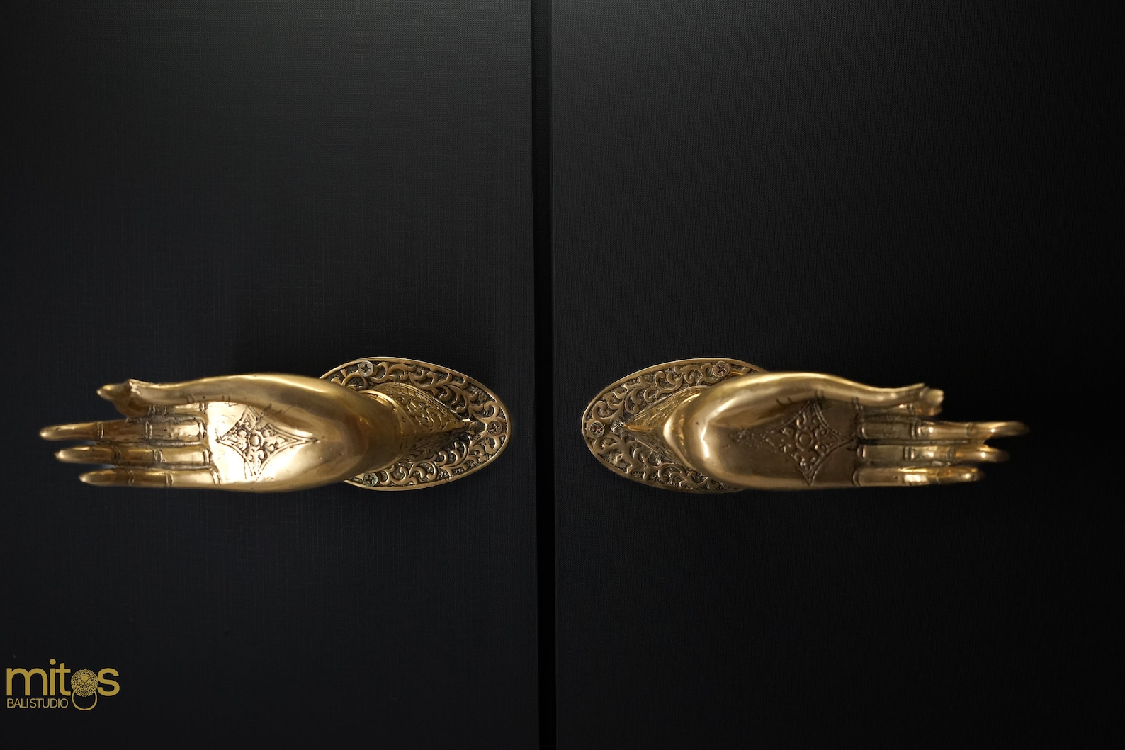 Unique Door Handle Solid Brass Gold, Summer Decor, Pair Door Handle ...