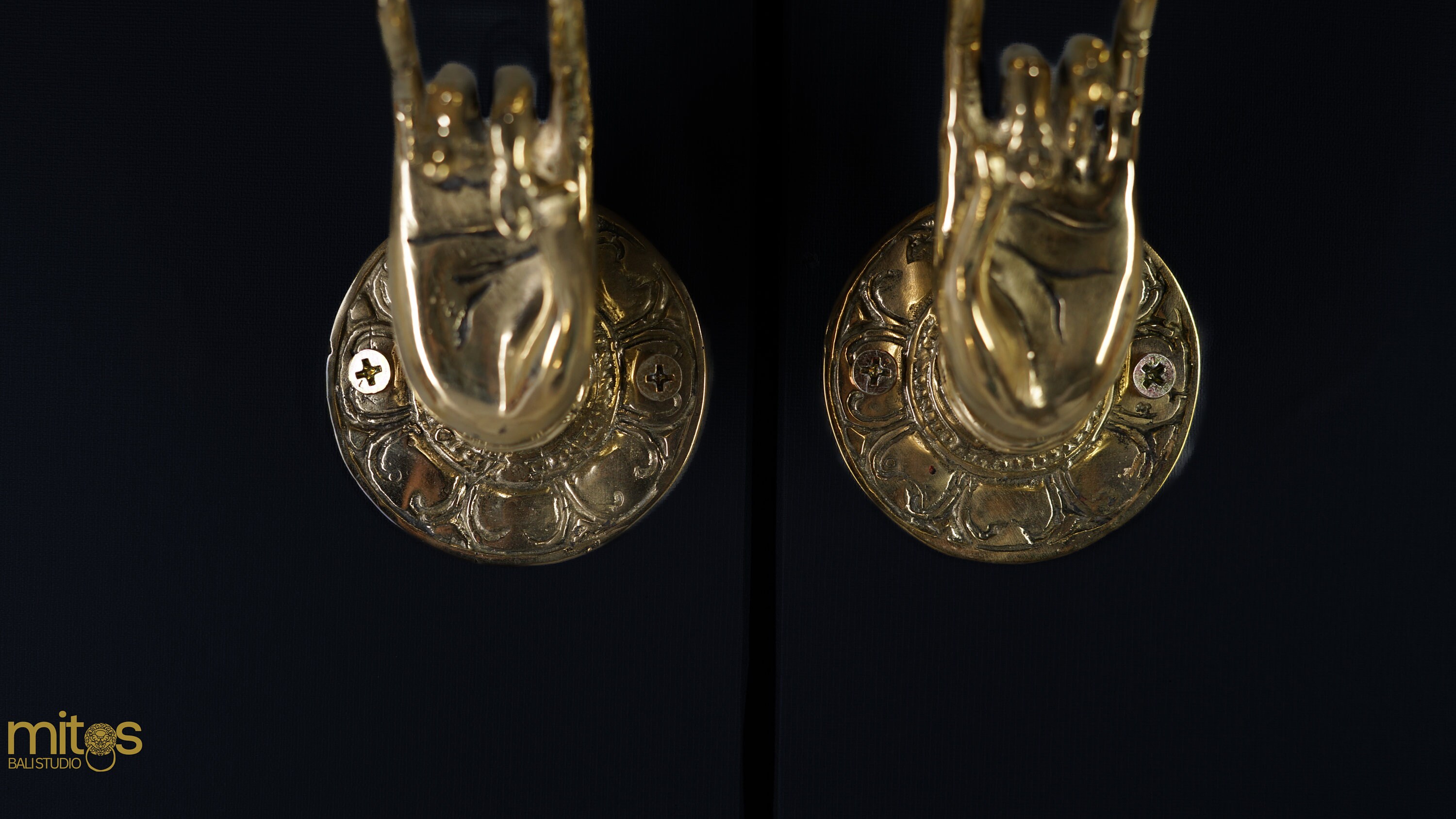 Unique Pair Gold Hand Wall Hook, Valentine's Gift, Holiday Decoration ...