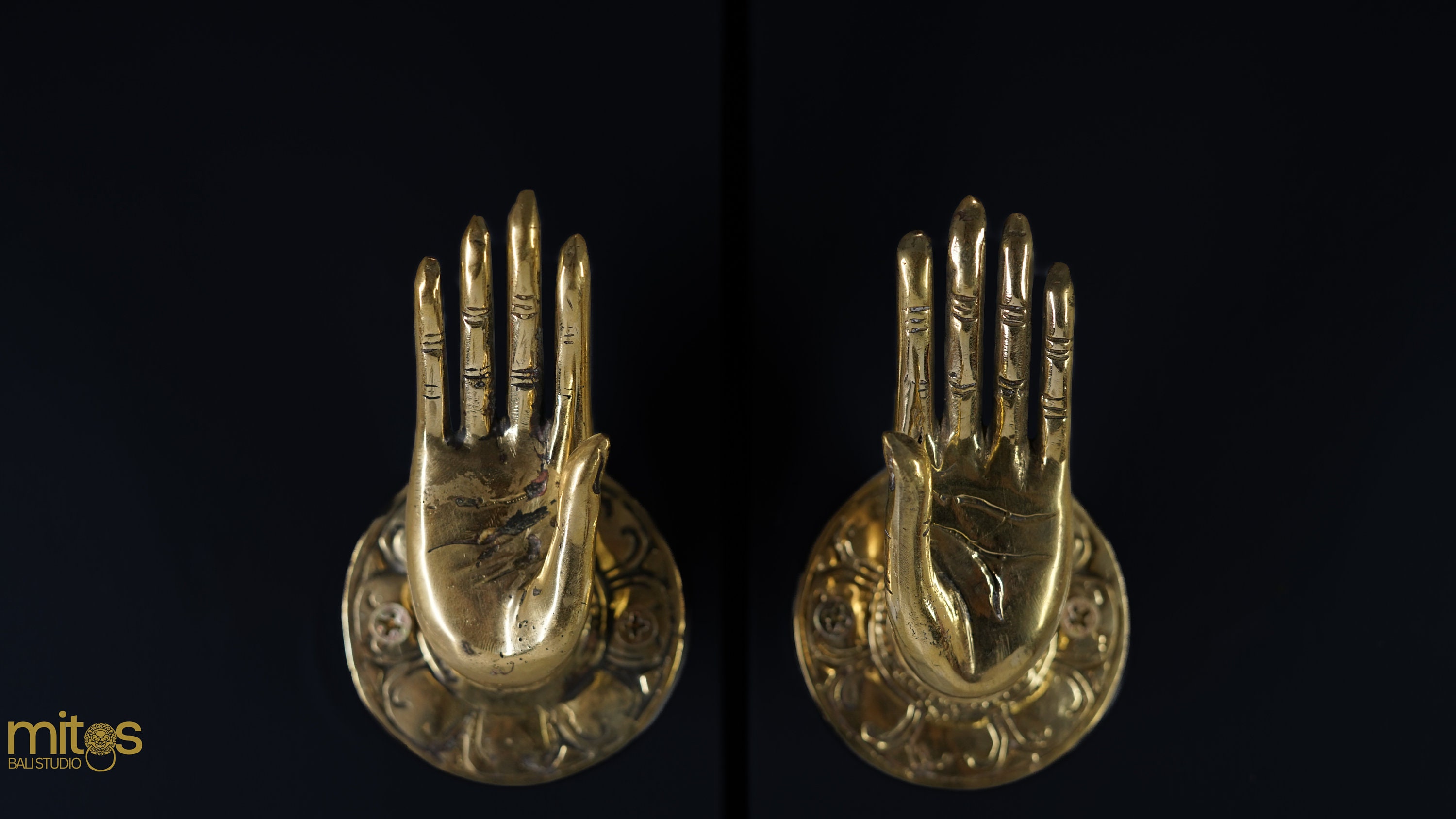 Unique Pair Gold Hand Clothes Hook, Halloween Gift, Mudra Hand Pose ...