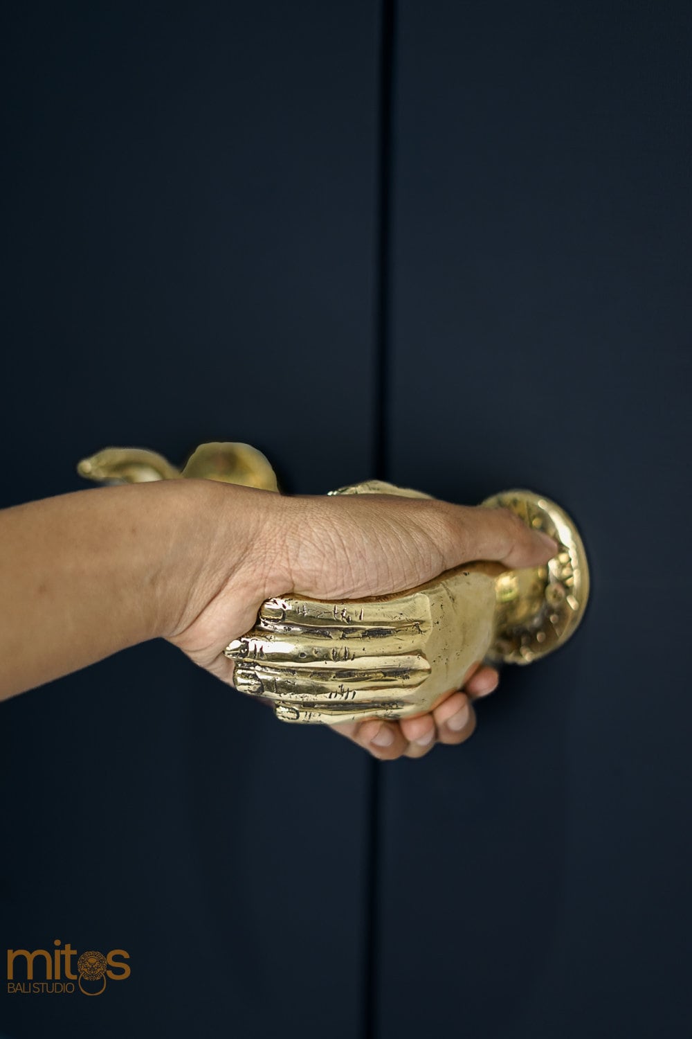 Pair Door Handle Handshake Pose, Buddha Hand Pose Pair Door Handle Solid Brass, Vintage Door ...