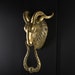 Solid Brass Gold Door Knocker Lamb Sheep Goat Design, Animal Door Decor ...