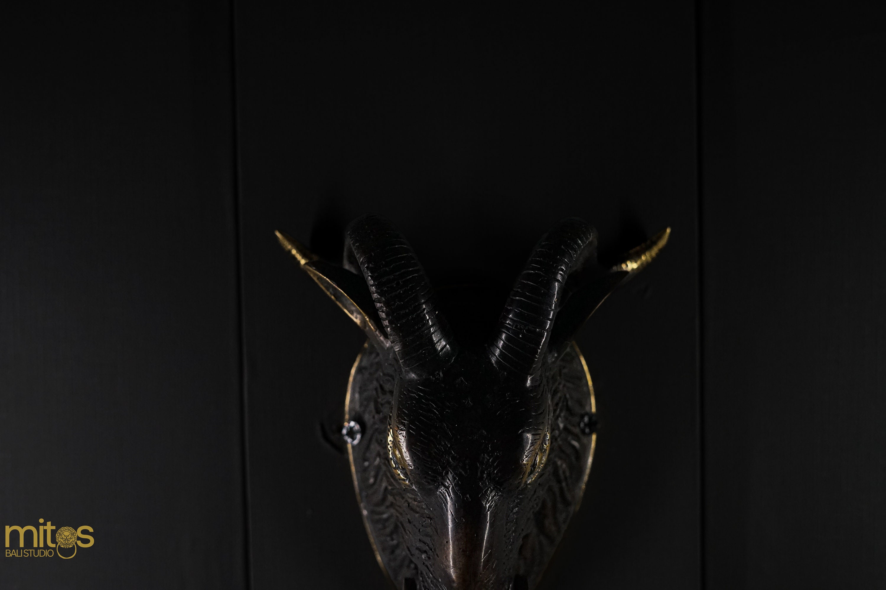 Solid Brass Black Door Knocker Lamb Sheep Goat Design,door Decor ...