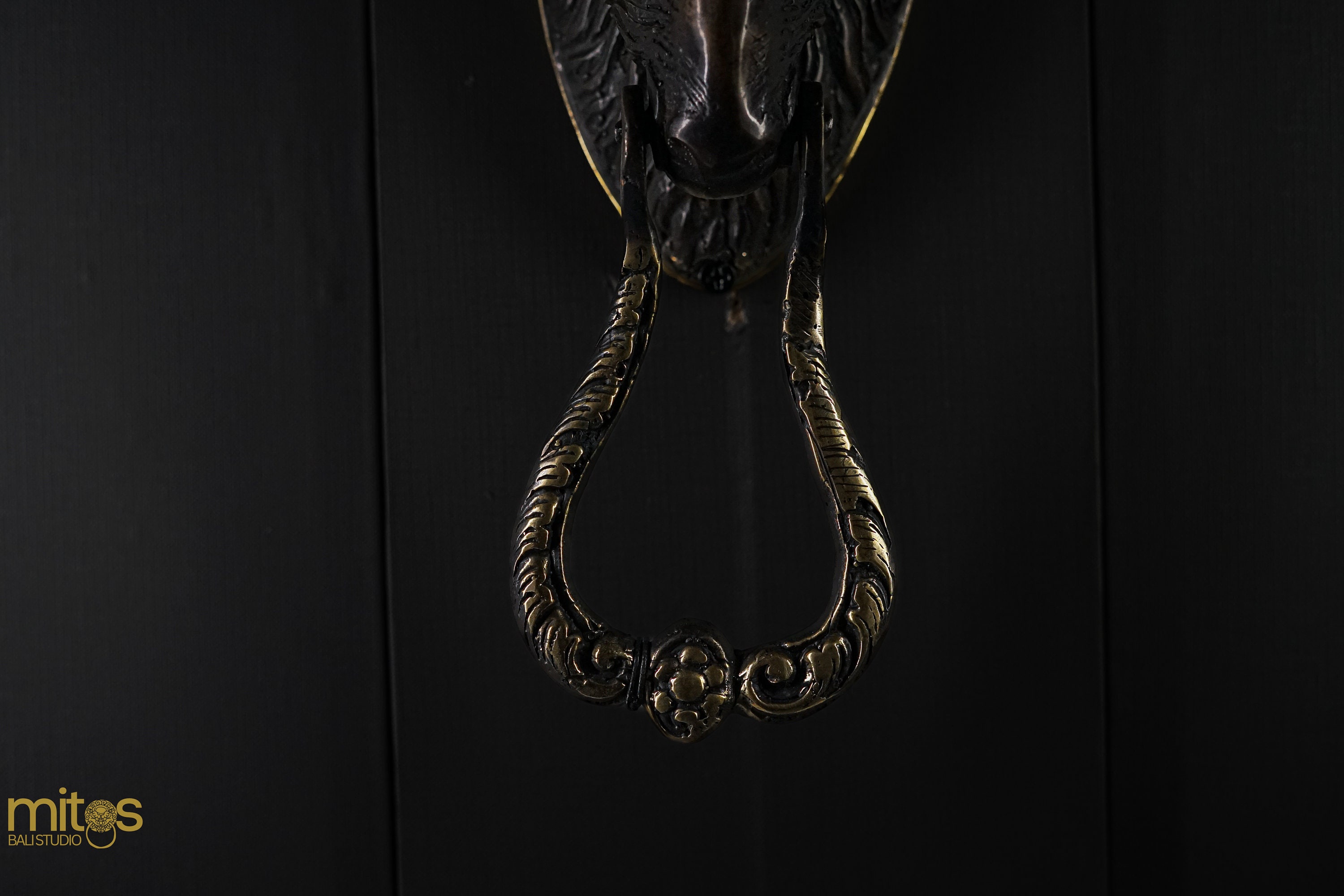 Solid Brass Black Door Knocker Lamb Sheep Goat Design,door Decor ...