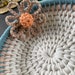 Handmade Coiled Macrame Bowl With Flower - Etsy