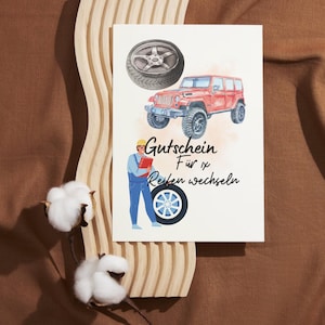 Digital Voucher for 1x Tire Change | Last Minute Gift for Immediate ...