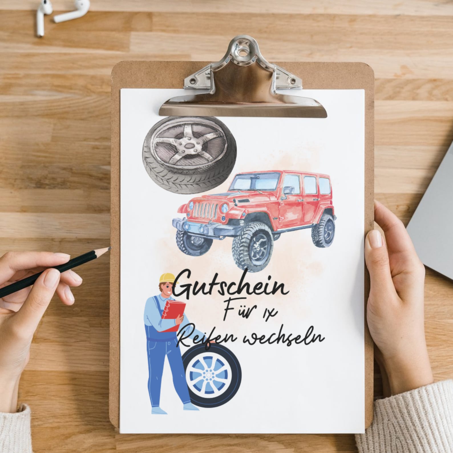 Digital Voucher for 1x Tire Change | Last Minute Gift for Immediate ...