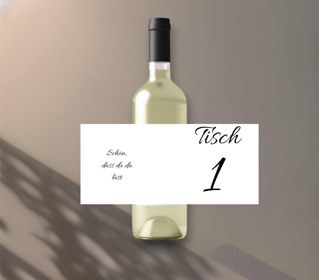 Banderole Wine Last Minute Decoration for Instant Download Table ...