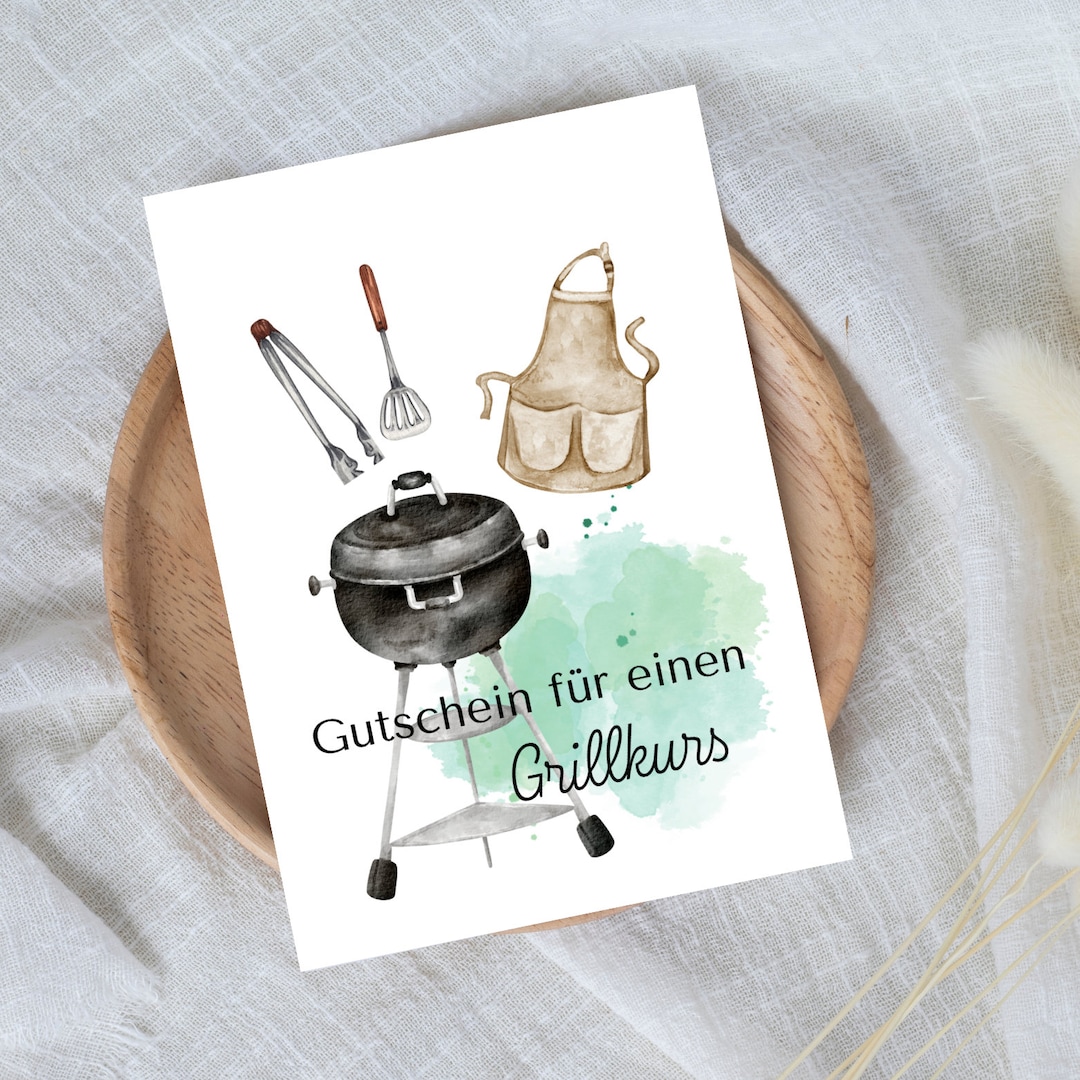 Digital Voucher for a Barbecue Course | Last Minute Gift for Immediate ...