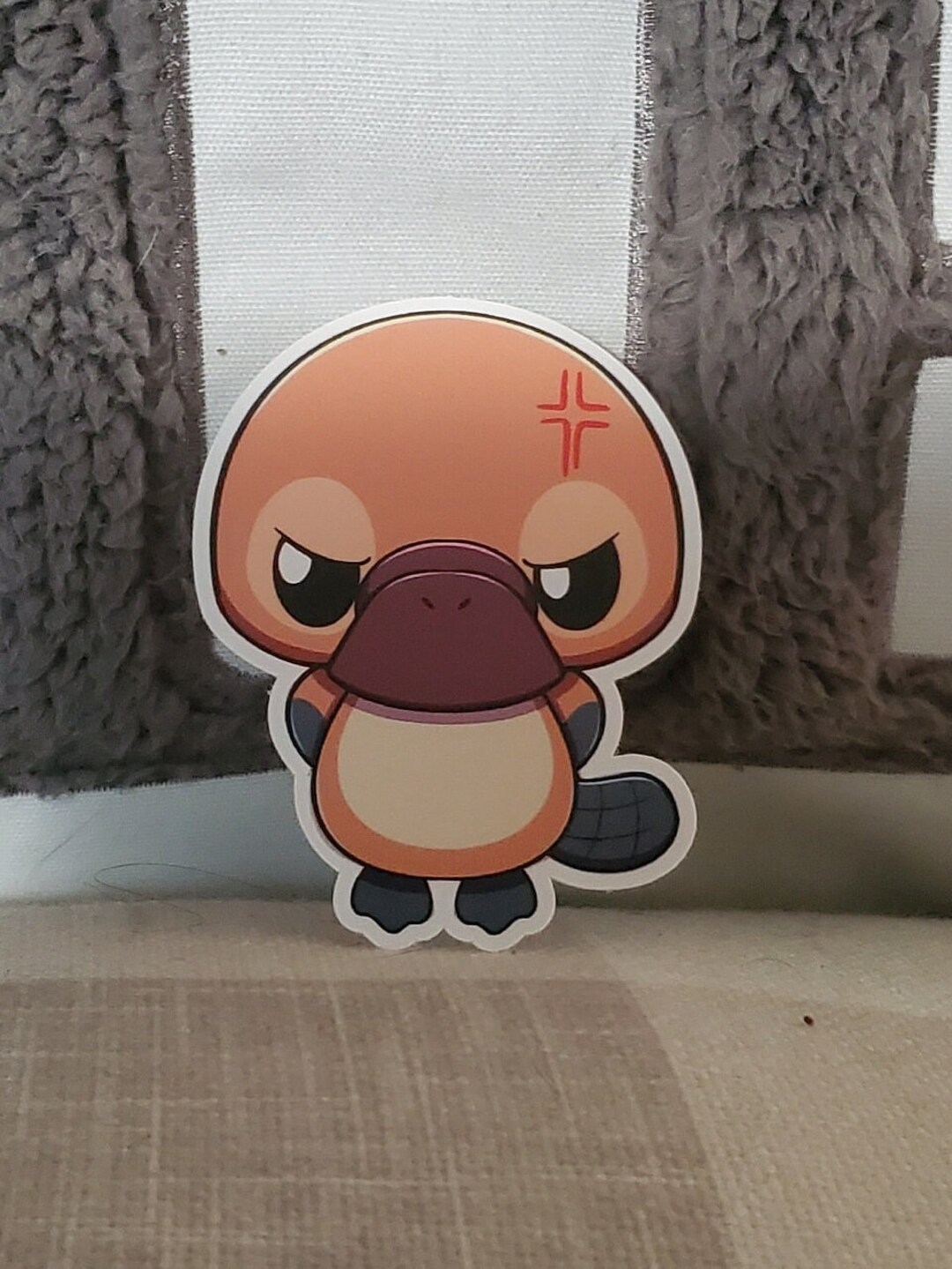 3" Angry Platypus Matte Sticker - Etsy