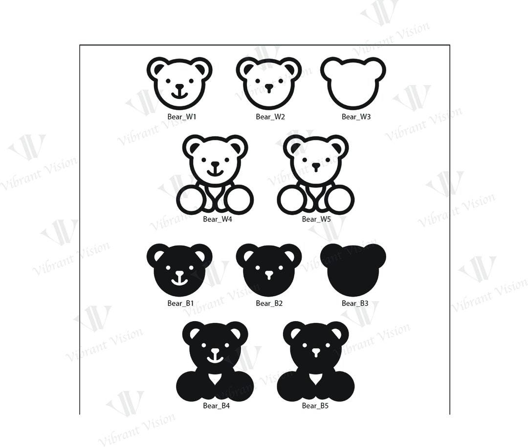 Oso de peluche SVG Cricut, Oso bebé svg, Baby shower de oso de peluche ...