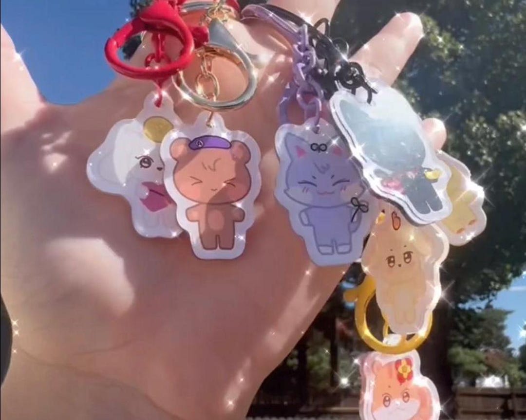 ATEEZ Aniteez X Teezmon Inspired Keychain - Etsy