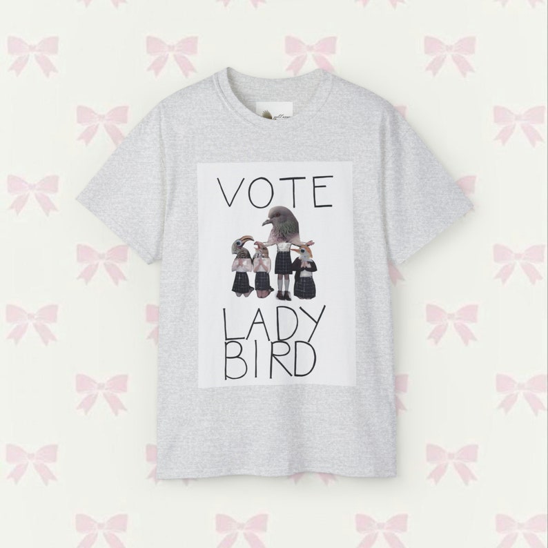 Vote Lady Bird Movie Poster Heavy Cotton Tee Coquette Cute - Etsy