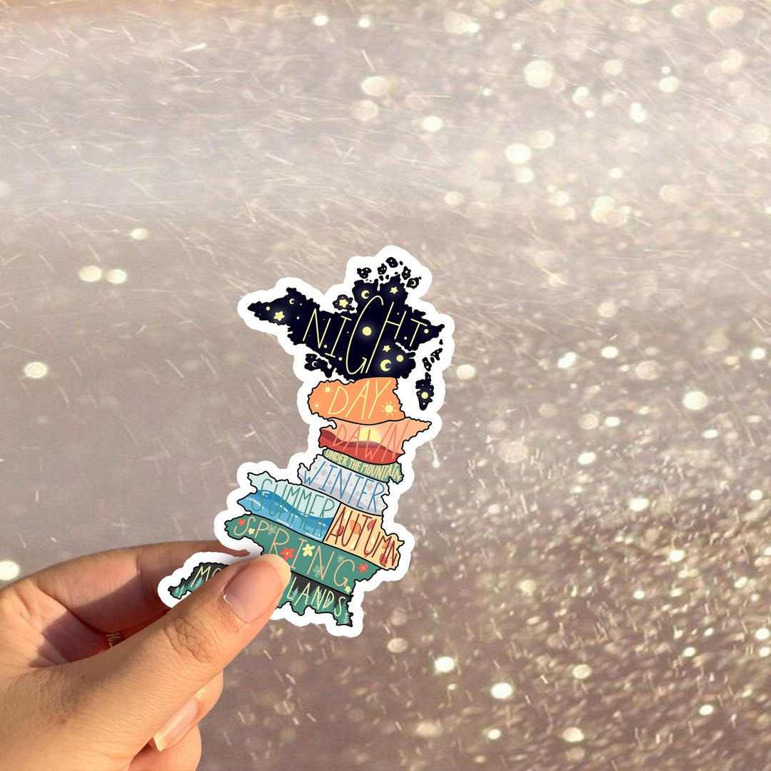 Prythian Map Sticker Acotar Sticker - Etsy