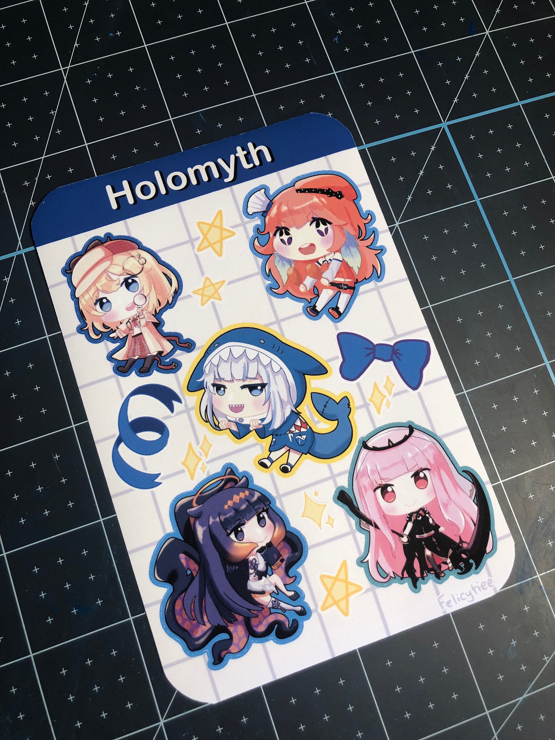 3'' Hololive Myth Sticker Set - Etsy