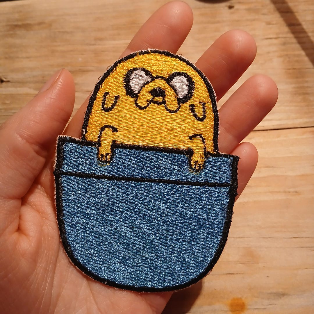 Adventure Time - Jake the Dog Pocket Embroidery Patch - Etsy