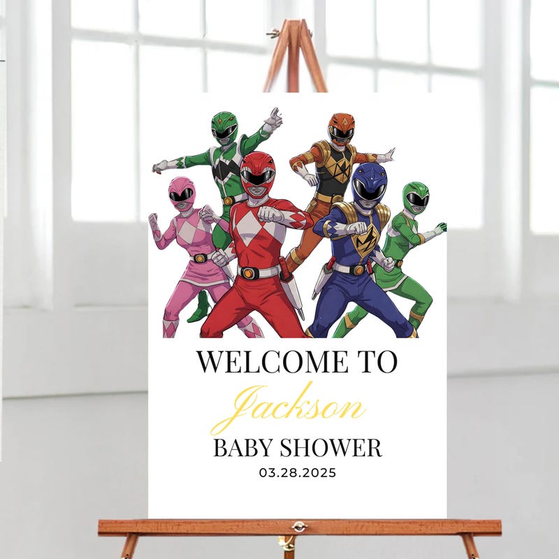 Power Rangers Banner - Etsy