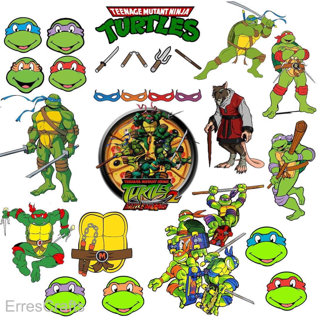 Ninja Turtle PNG Bundles, Tmnt Png Files, Teenage Mutant Ninja Turtle ...