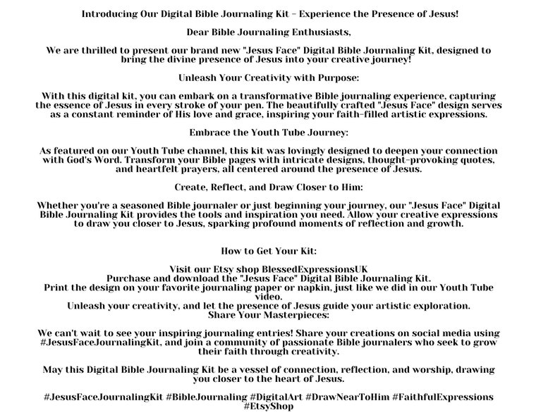 Jesus Bible Journaling Kit - Etsy