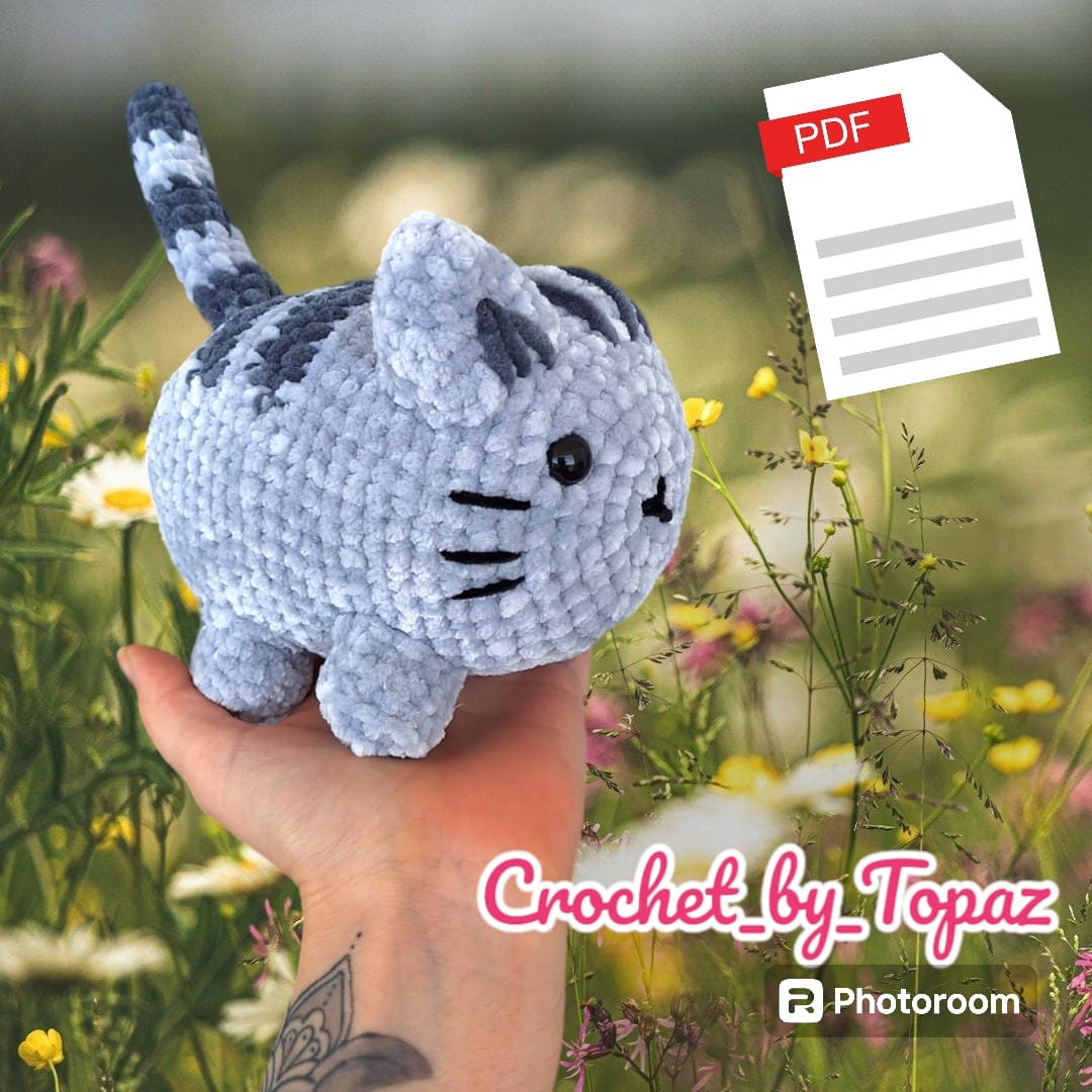 Pusheen Style Loaf Cat Crochet Pattern - Easy and Great for Beginners ...