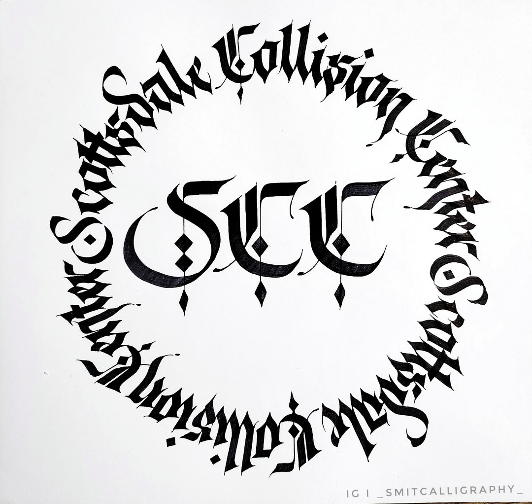 Customised Handmade Calligram Design in Lmscript - Etsy