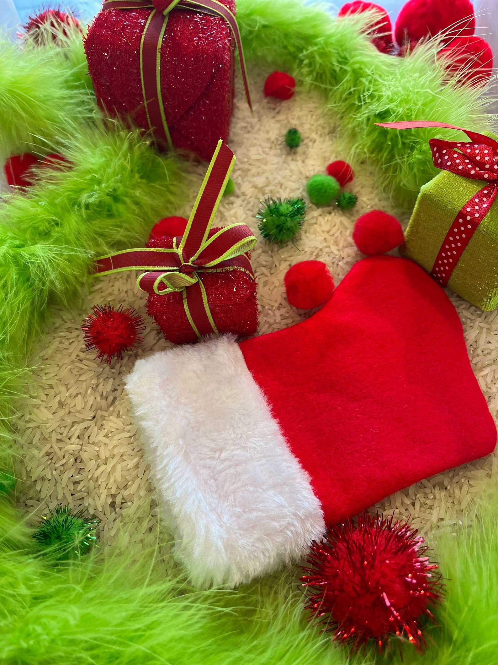 How the Grinch Stole Christmas Sensory Bin Kit - Etsy