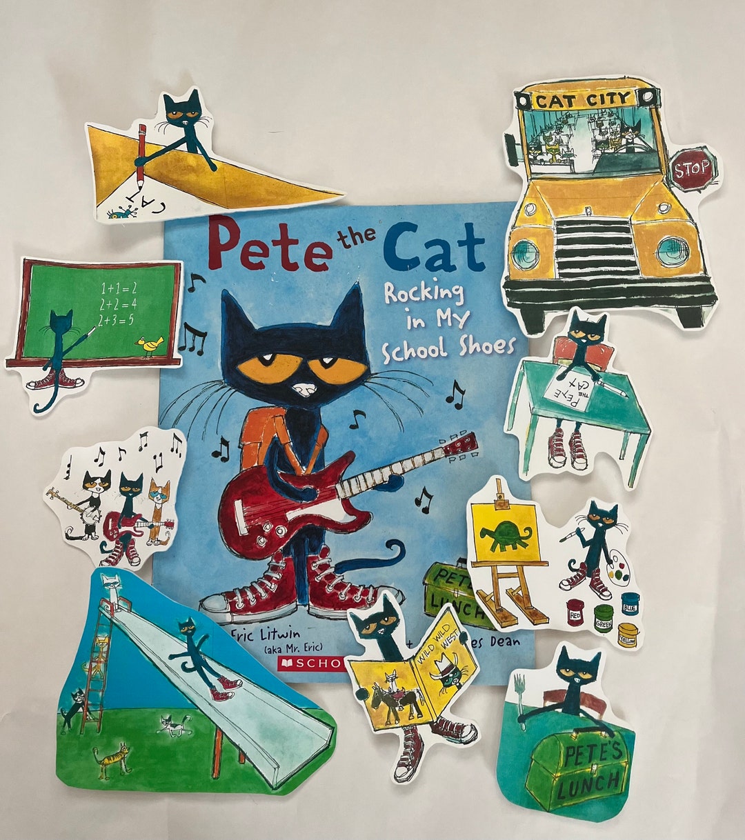 Pete the Cat: Rocking in My School Shoes by Eric Litwin Felt - Etsy